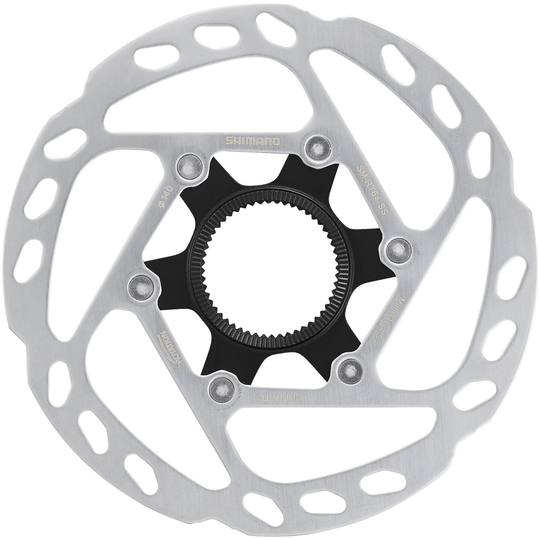 Shimano Deore SM-RT64 Deore rotor, with internal lockring, 140 mm rotor ...