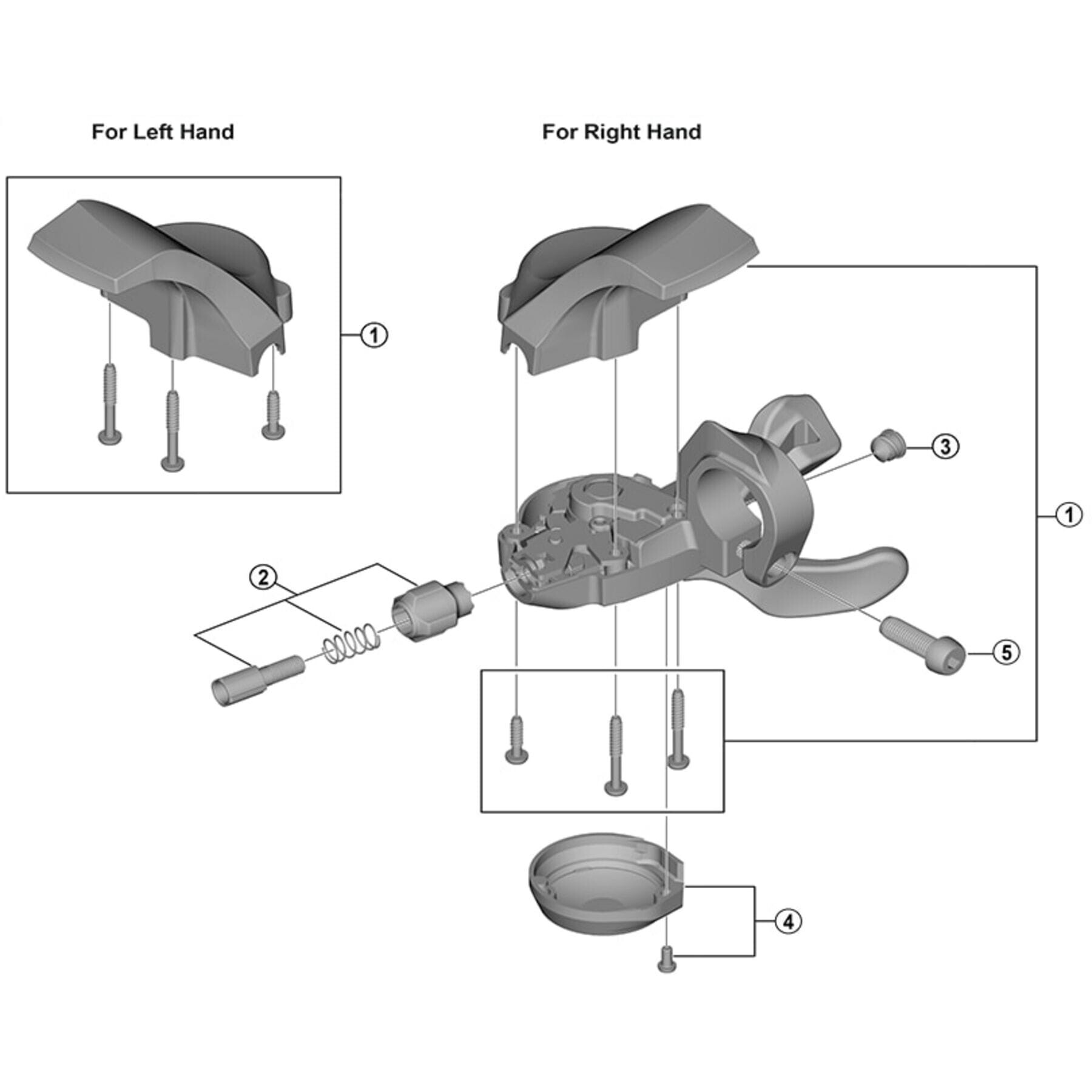 Shimano Spares SL-R3000 main lever cover and fixing screw | Gear Cables ...